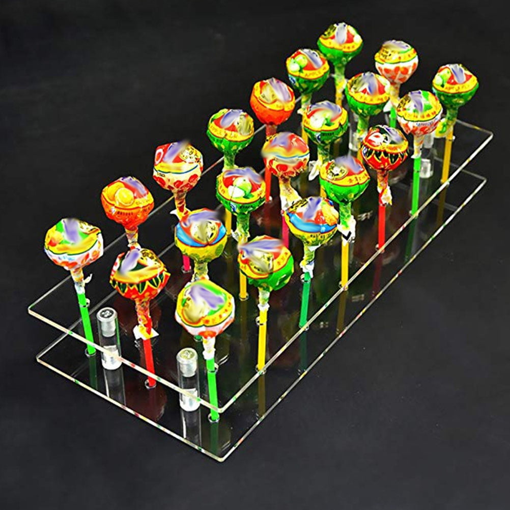 Supvox Lollipop Display Rack Transparent Acrylic 1 Set - Walmart.com