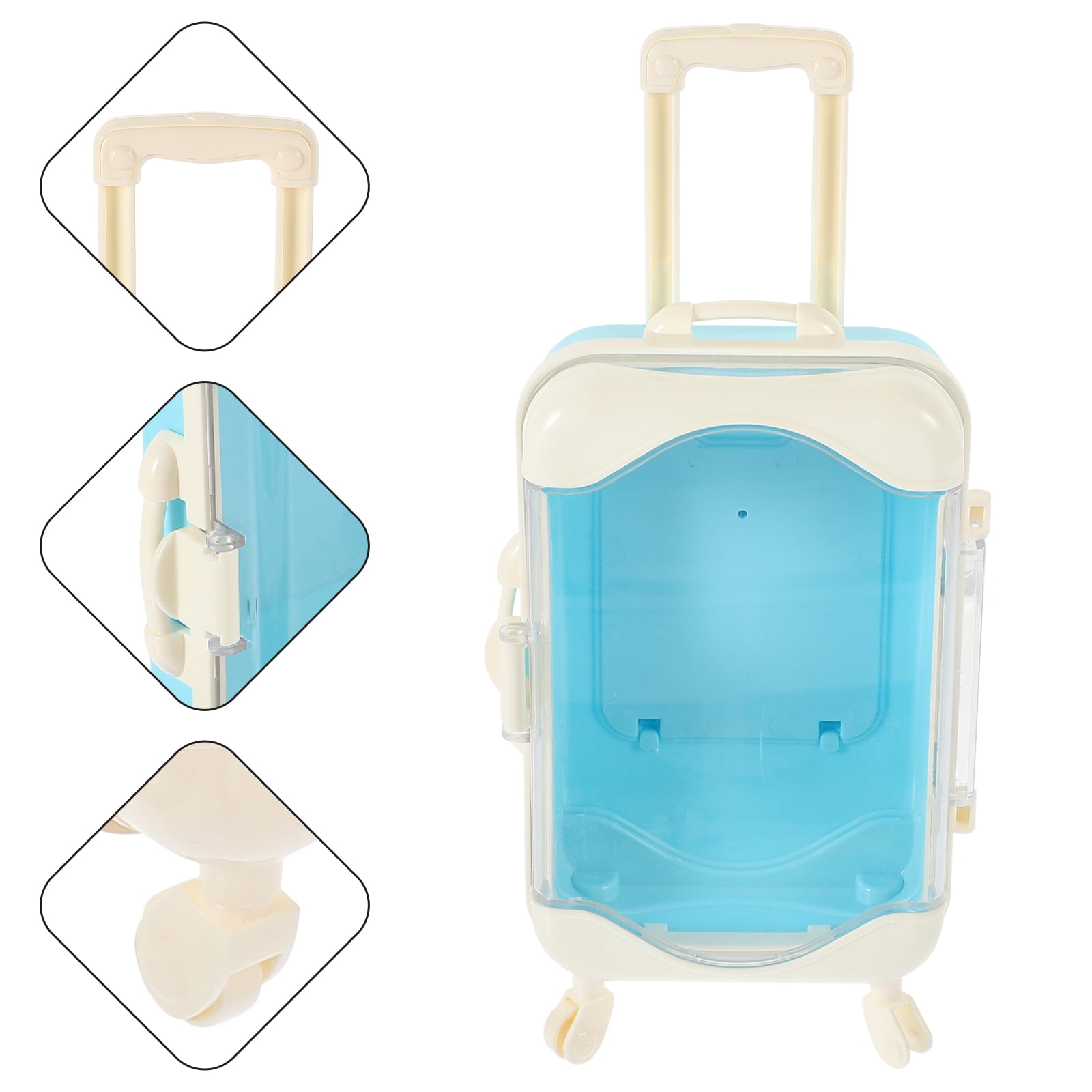 NICEMAL Kids Use Miniature Suitcase Doll Accessory Luggage Compact Kids ...