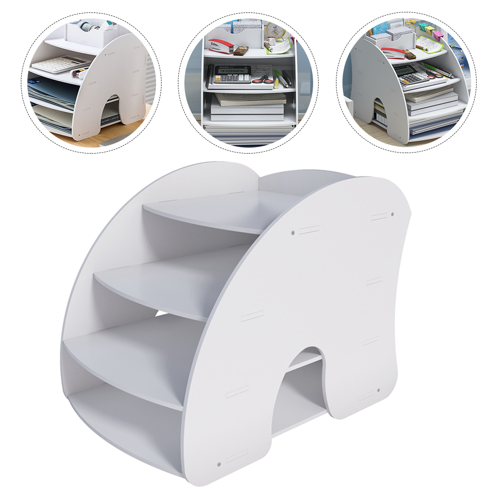 NICEMAL Office File Storage Rack Desktop File Organizer Multi-layer ...