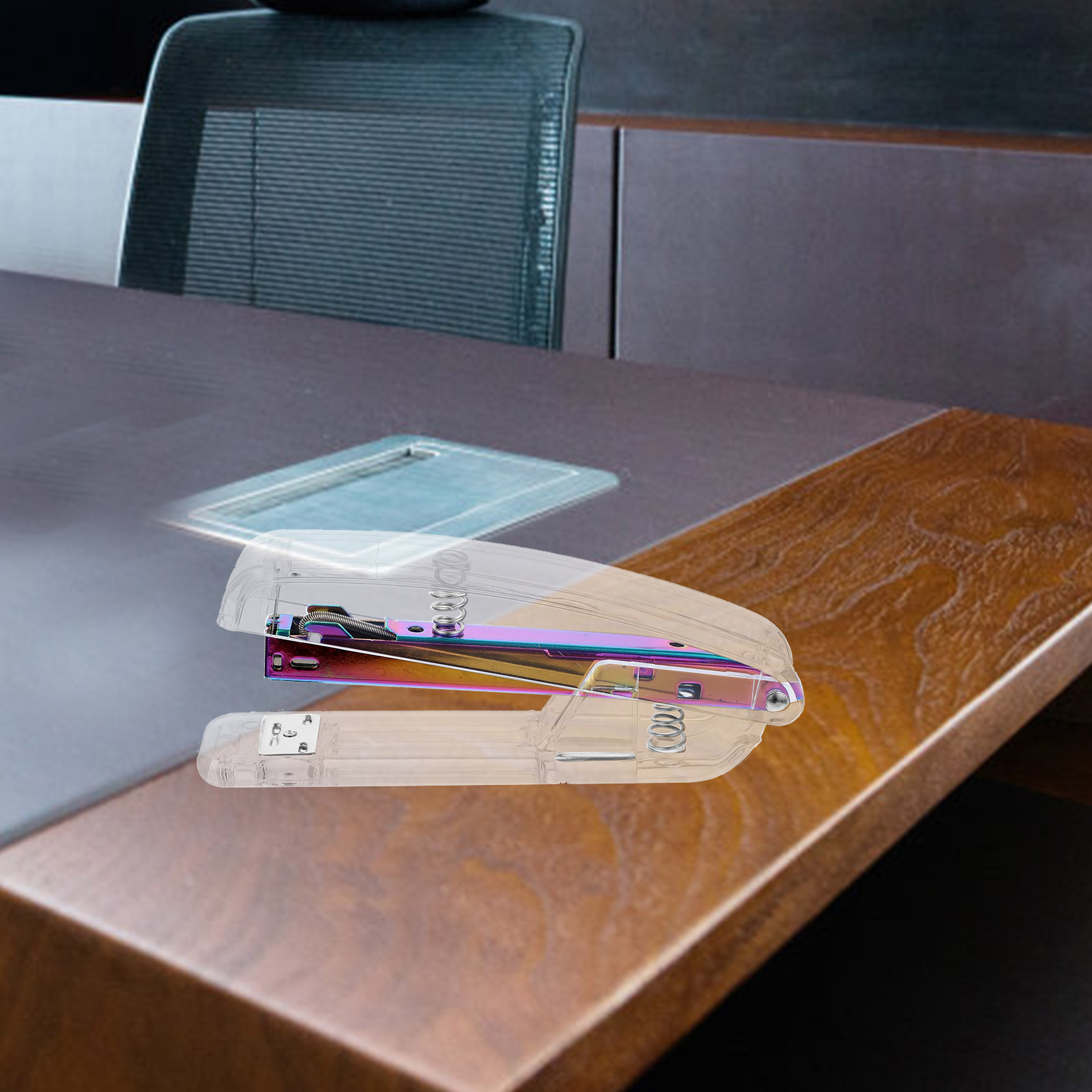 NICEMAL Plastic Stapler Transparent Stapler Students Stapler Hand ...