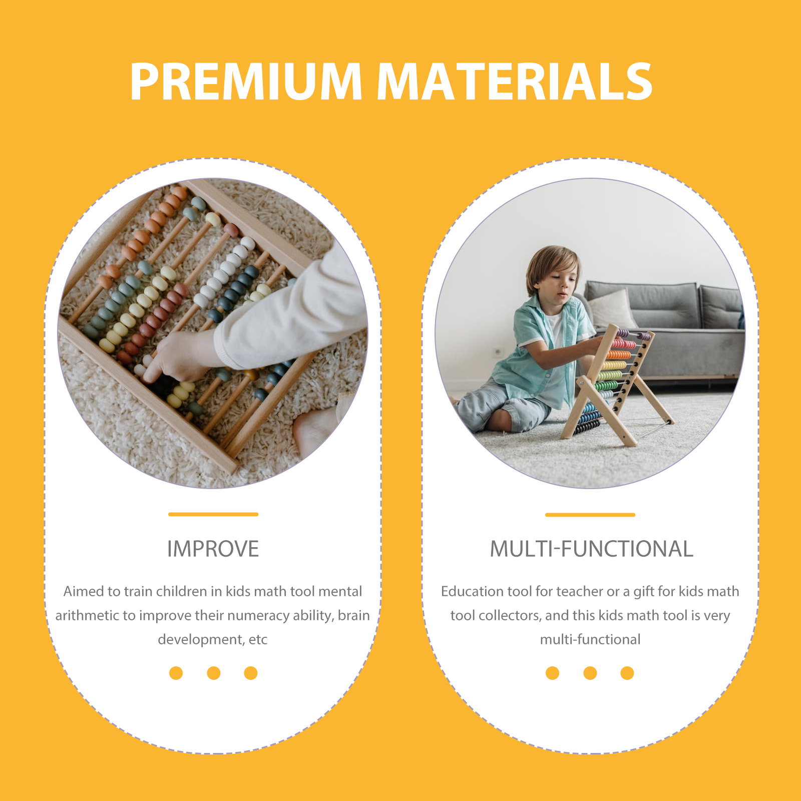 NICEMAL Pupil Math Learning Tool Counting Tool Kids Math Counting Frame ...