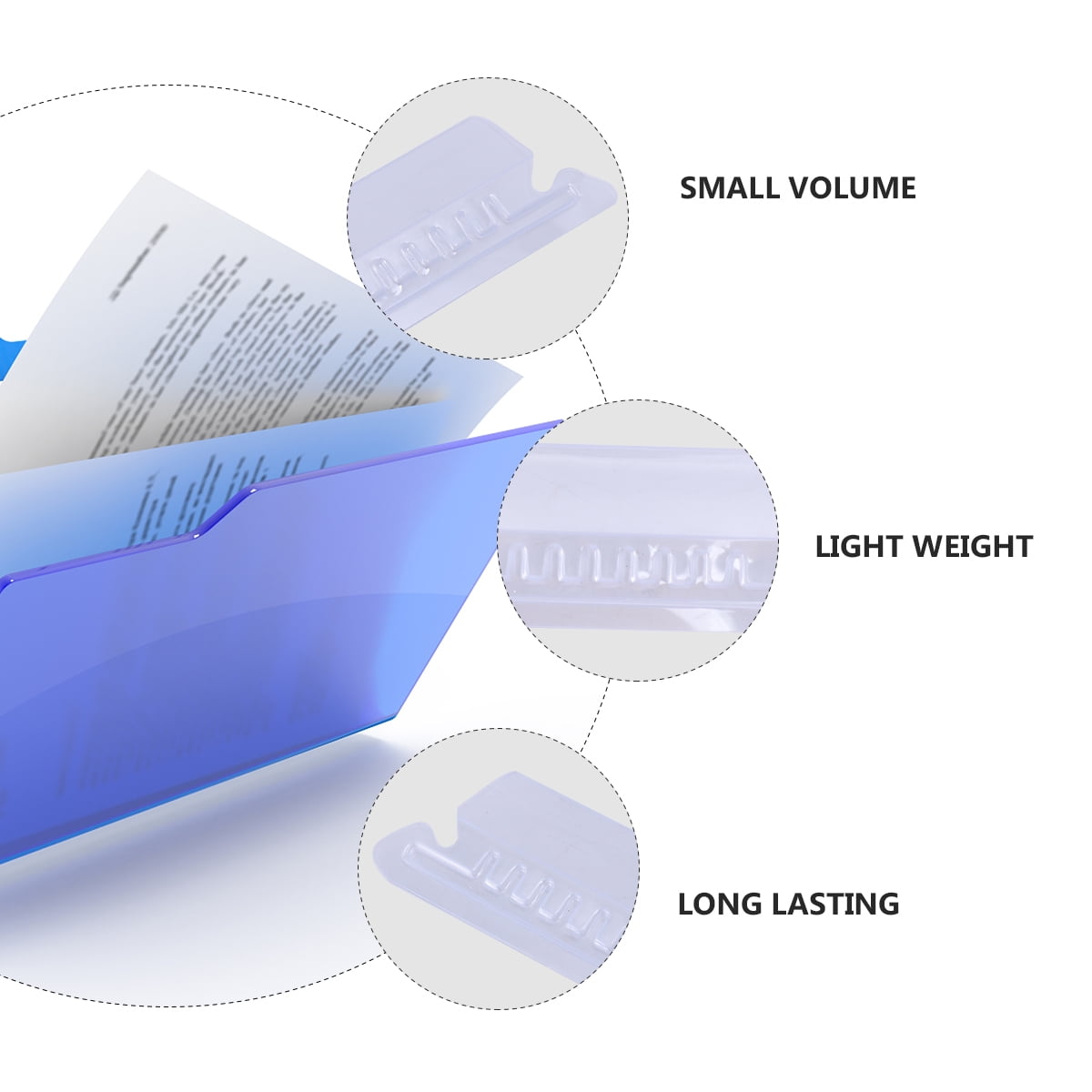 NICEMAL Transparent Tooth Clamp PVC Label Holder Multifunctional ...