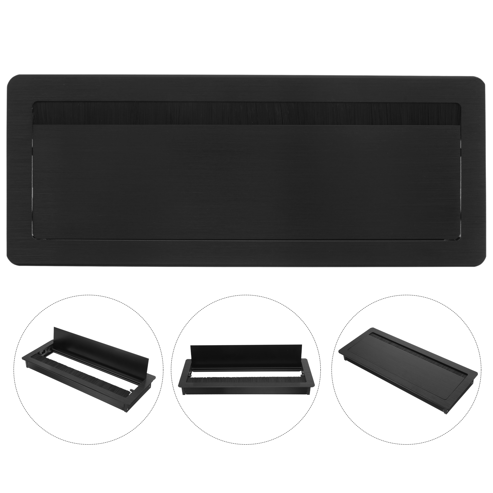 NICEMAL Wire Grommet Metal Rectangle Wire Cable Grommet Hole Cover for ...