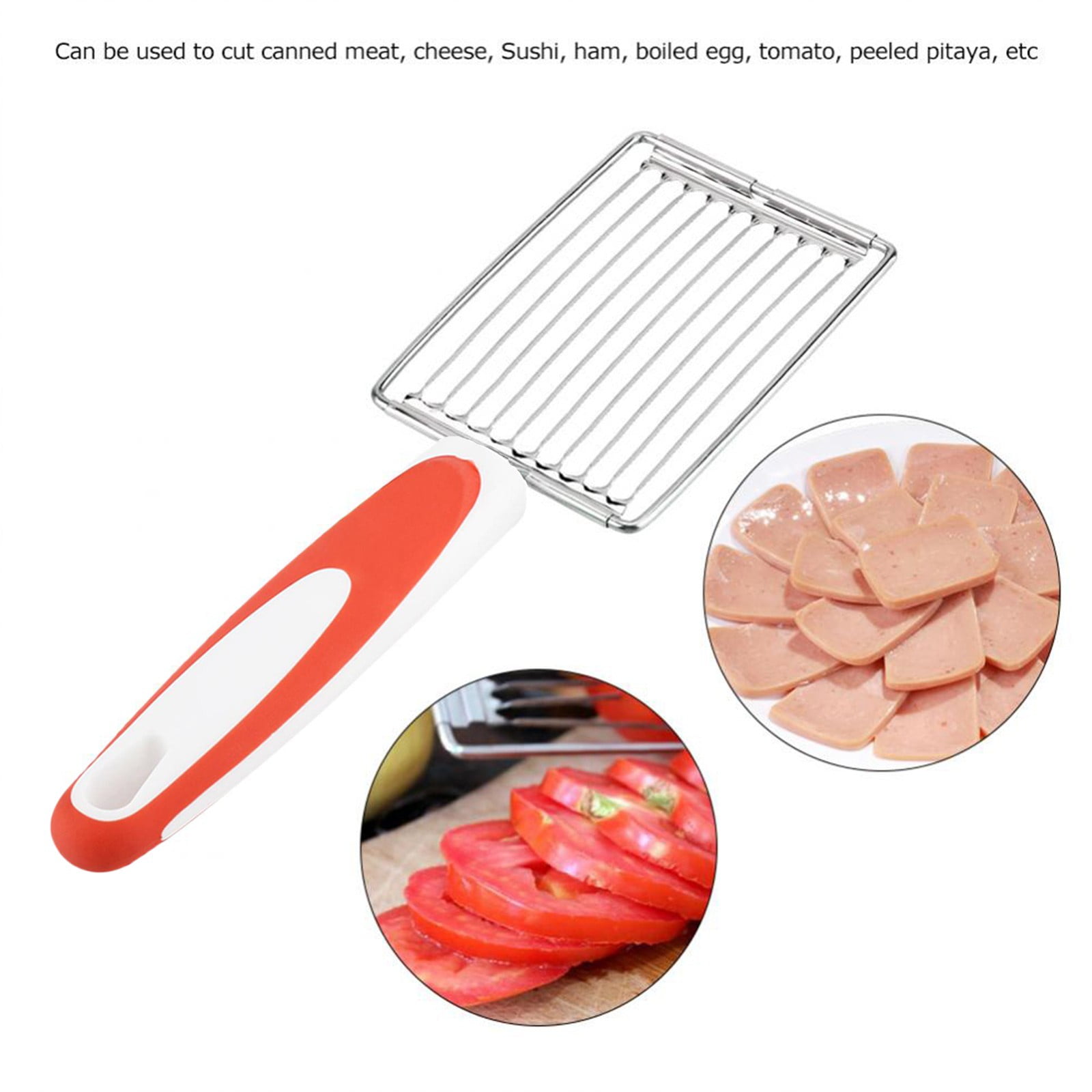 NICEME Luncheon Meat Slicer Stainless Steel Luncheon Meat Cutter Ham ...