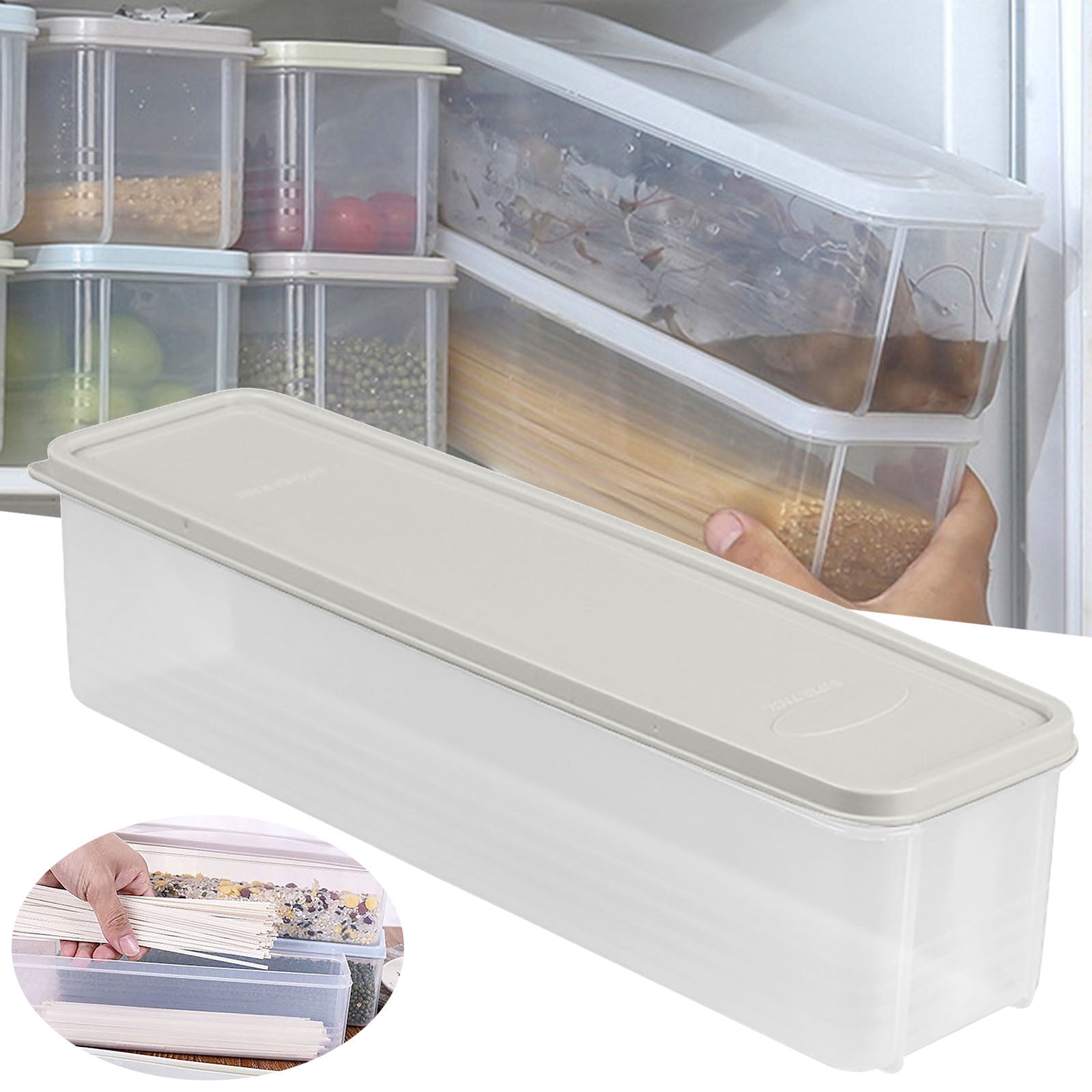 NICEME Pasta Storage Container Pasta Container Noodle Storage Box ...
