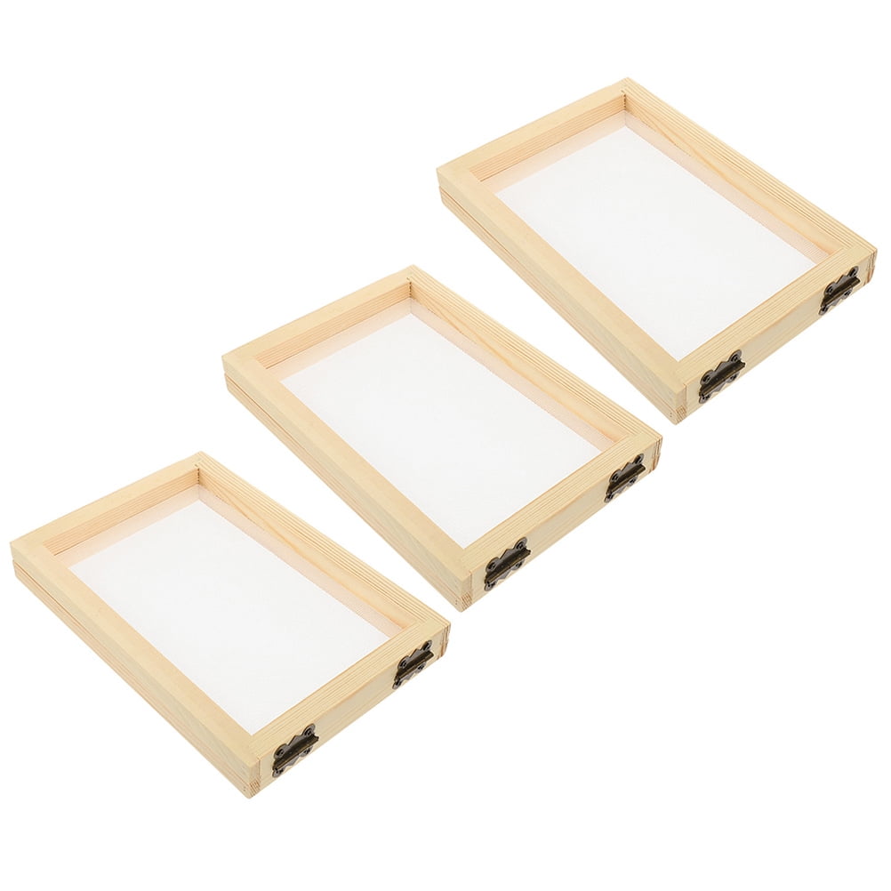 NICERIO 3Pcs Paper Making Mold Paper Made Screen Paper Making Mold ...