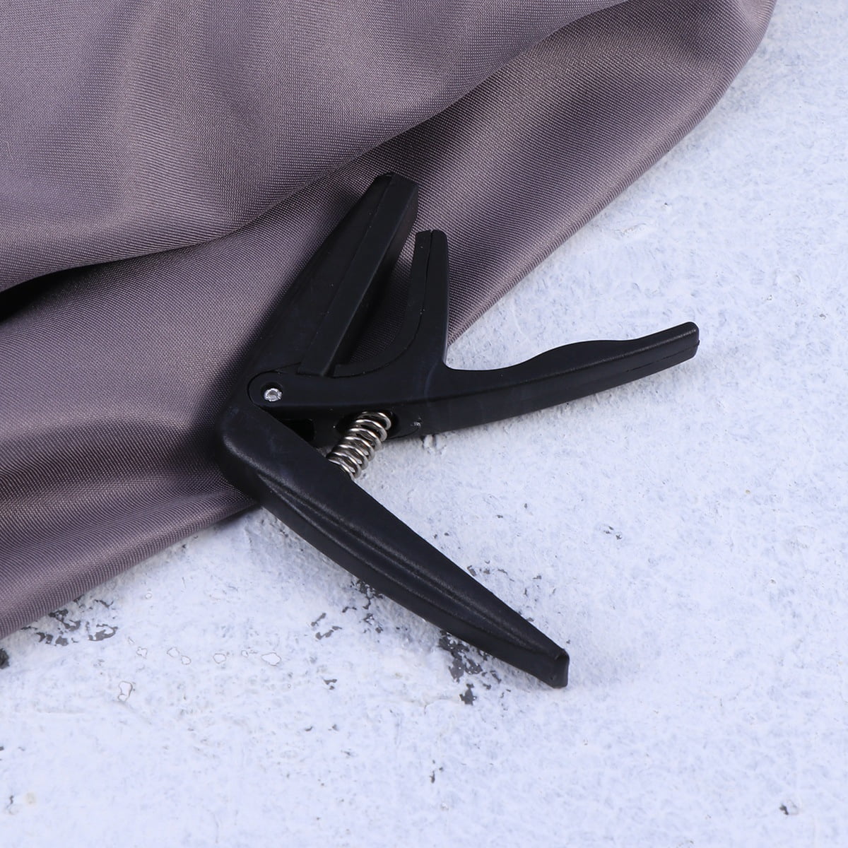 NICERIO Clip on Ukelele Tuner and Capo with Spring Loaded Clamp Zinc Alloy Black - Walmart.com