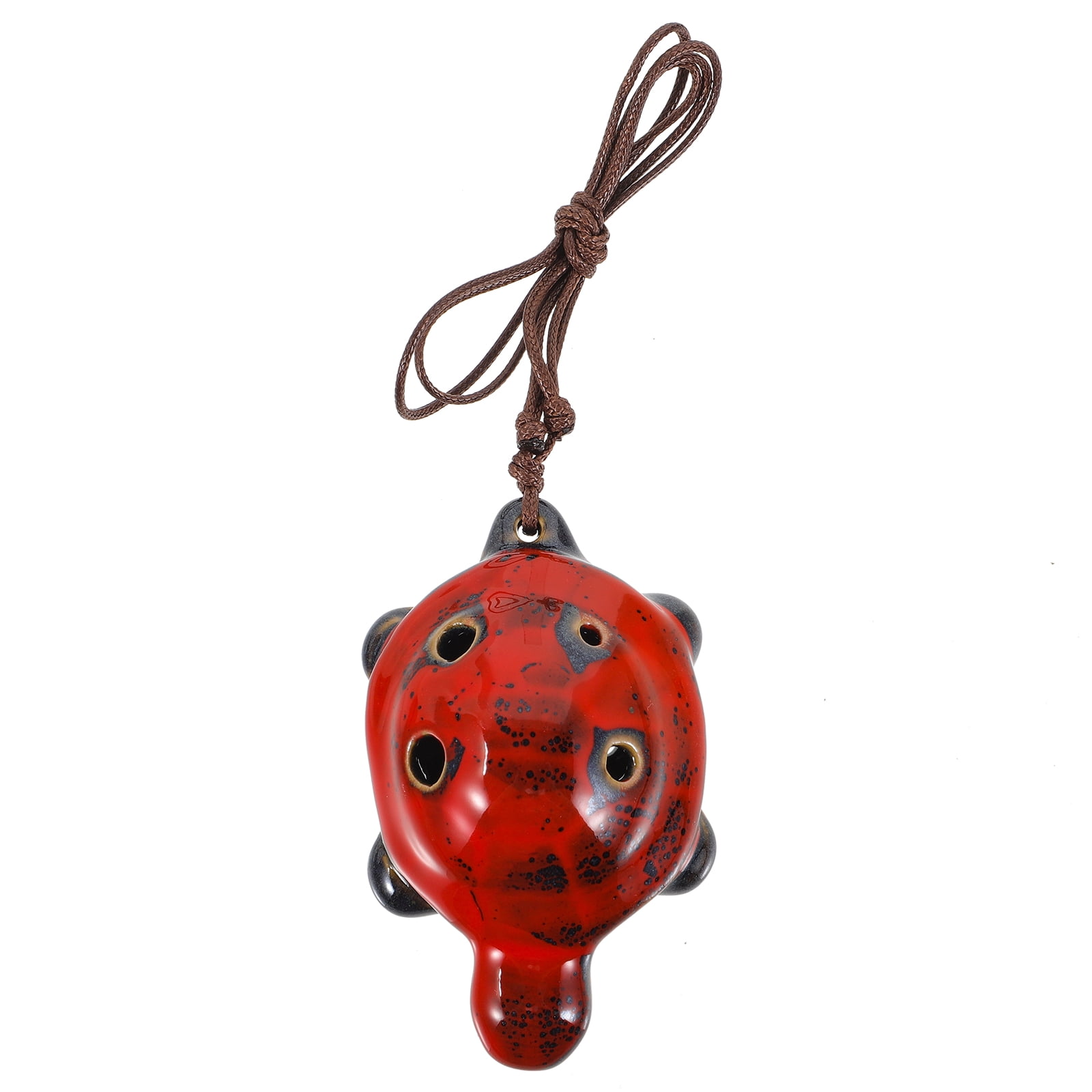 NICERIO Ceramic Turtle Shape Ocarina Instrument 6 Holes Portable for ...