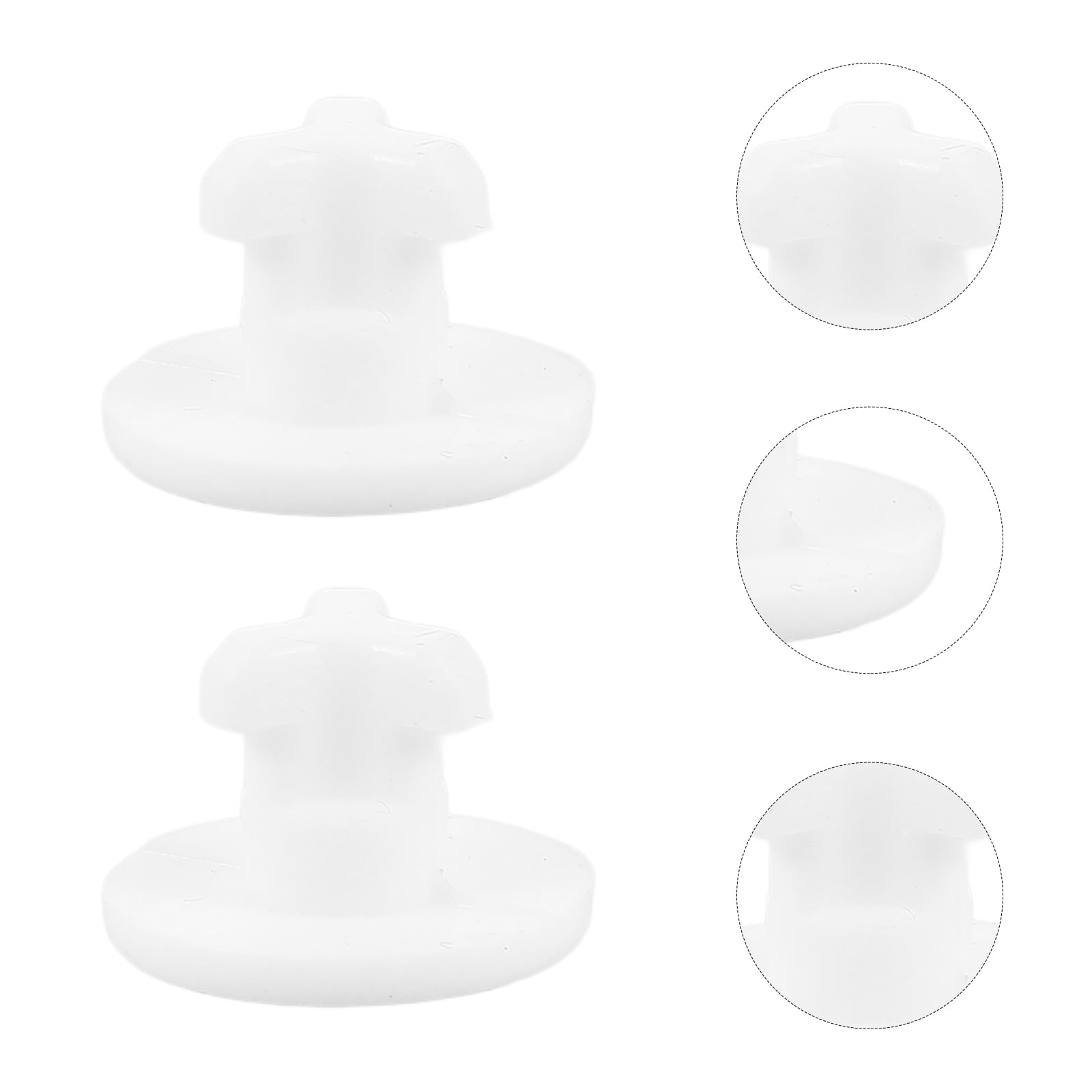 NICERIO Lunch Box Sealing Stopper, White Silicone, Stretchy and Easy to ...