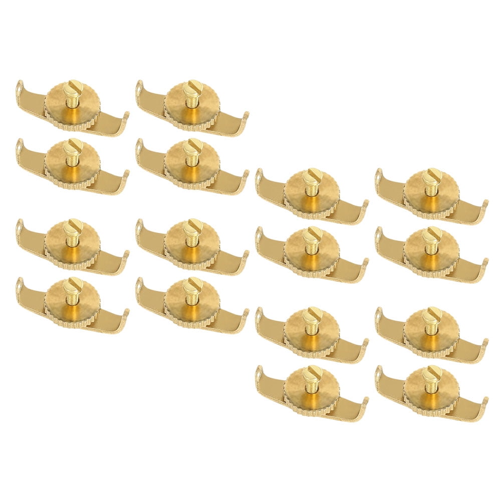 NICERIO Music Pitch Pipes Erhu String Adjusters 16Pcs Golden Copper For ...