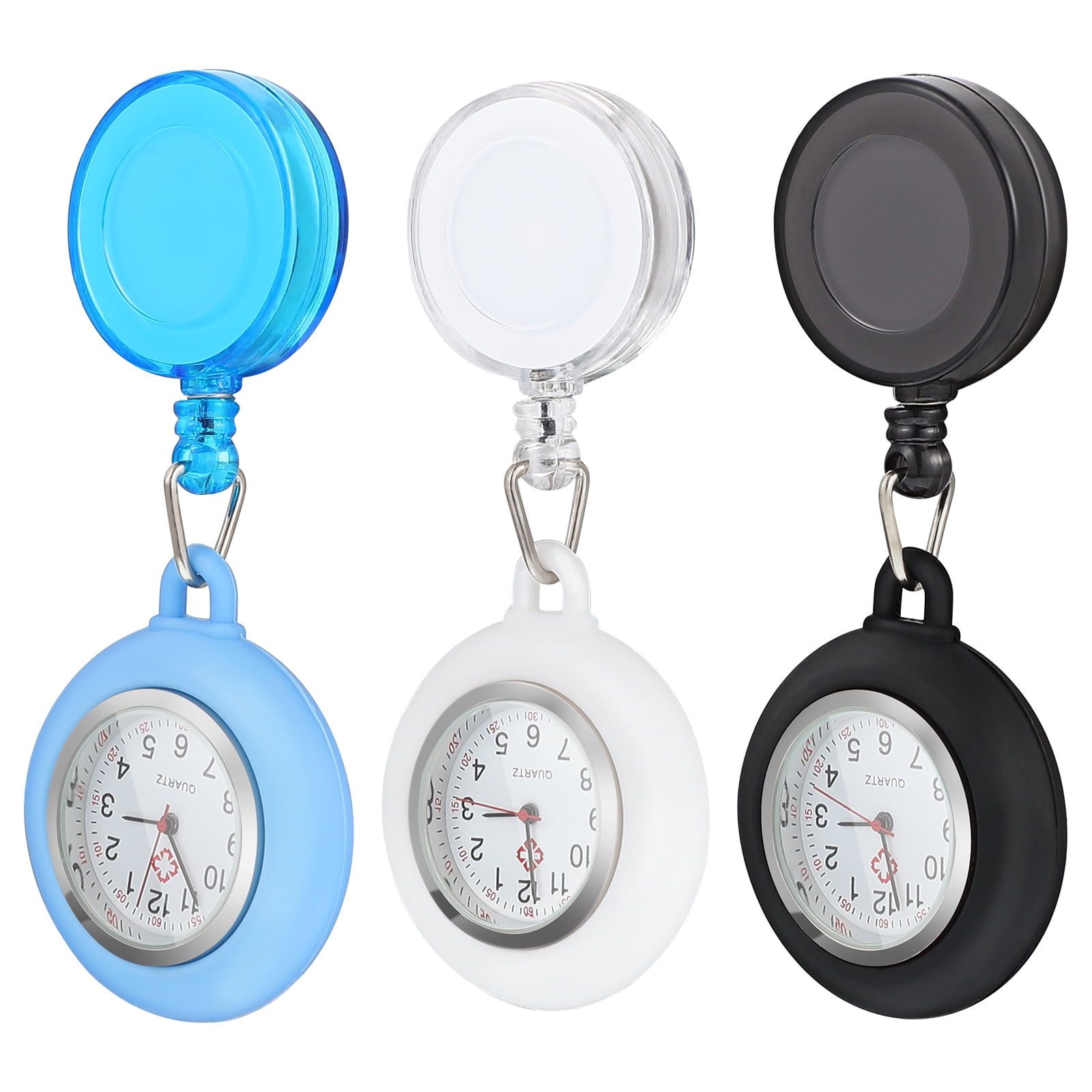 NICERIO Pocket Watch for Nurse and Doctor Retractable Design Clip-on ...