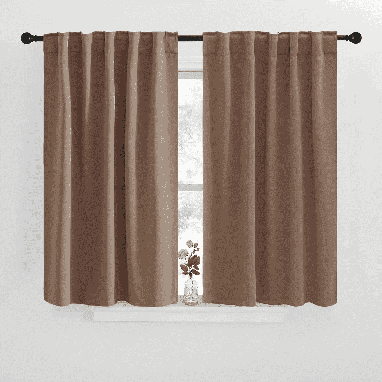 NICETOWN Black out Curtains for Bedroom, Backtab & Rod Pocket Room ...