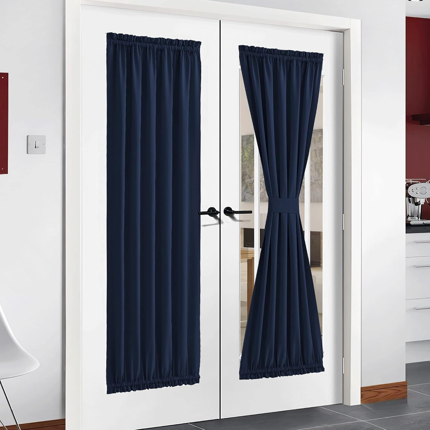 NICETOWN Blackout Curtain, French Door Curtain Thermal Insulated ...