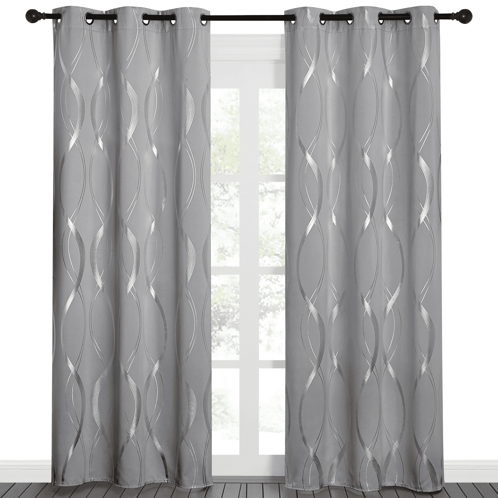 NICETOWN Blackout Curtains 84 Inches Long Full Light Blocking Curtain ...
