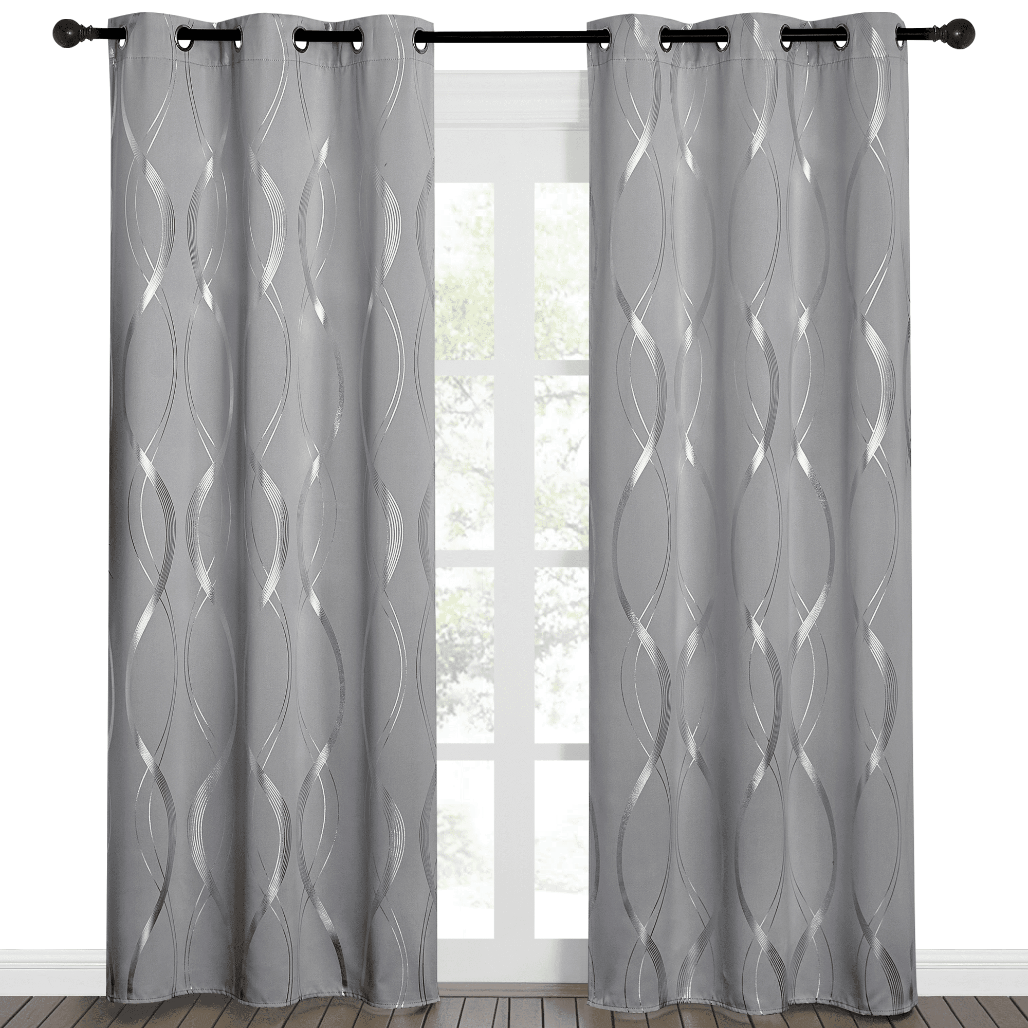NICETOWN Blackout Curtains 84 Inches Long Full Light Blocking Curtain ...