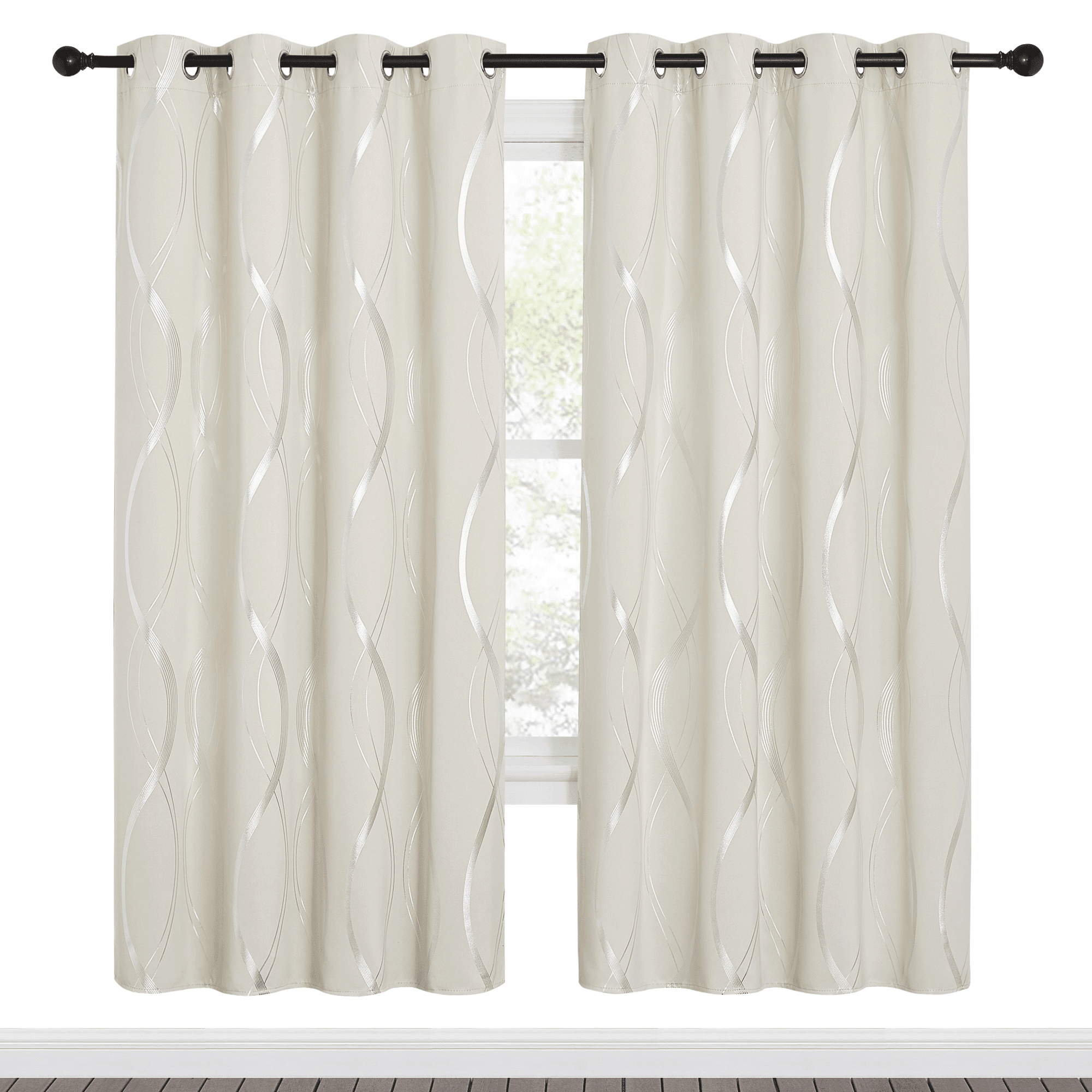 NICETOWN Blackout Curtains for Bedroom 72" Length Energy Saving Room ...