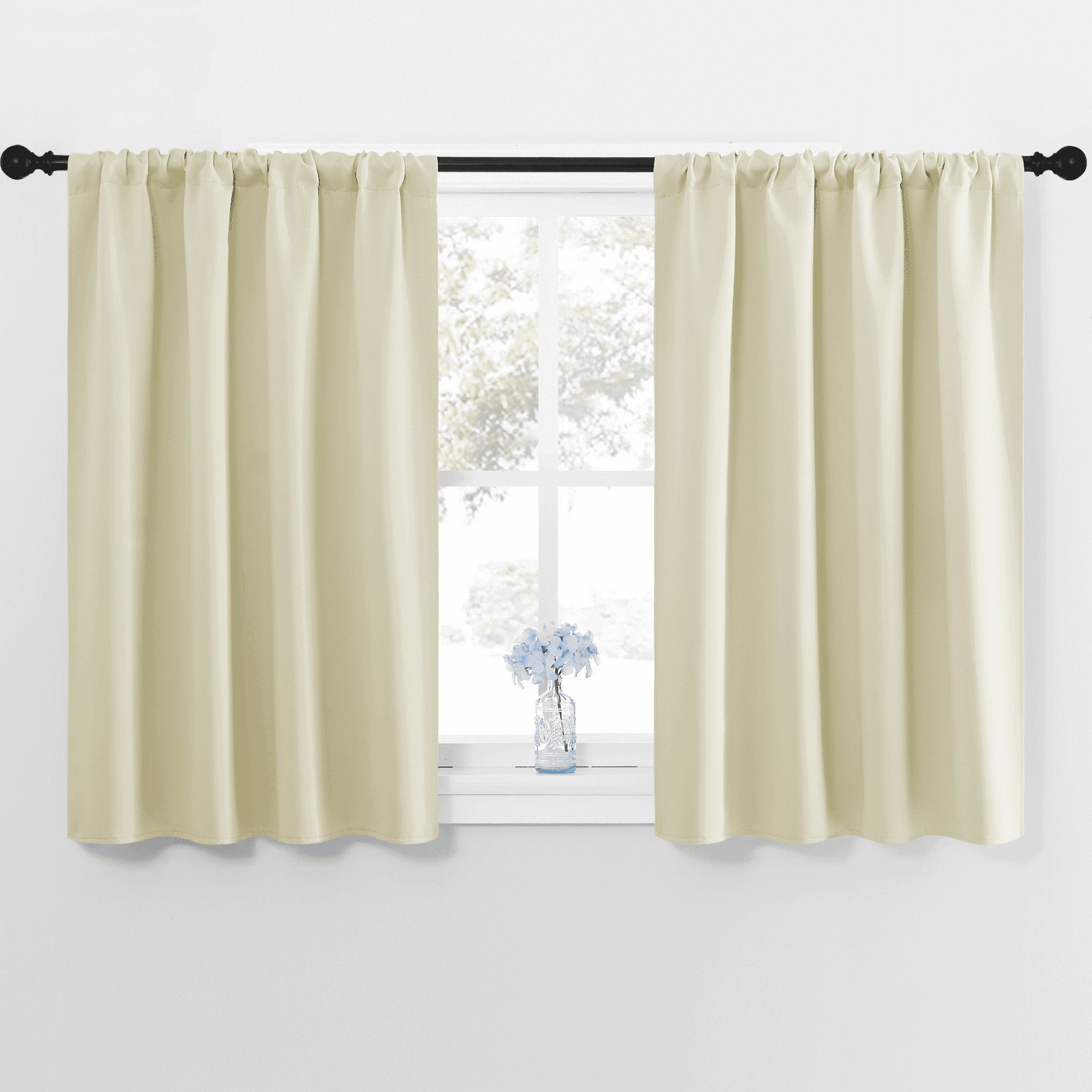 NICETOWN Blackout Curtains Modern Thermal Insulated Rod Pocket Privacy ...