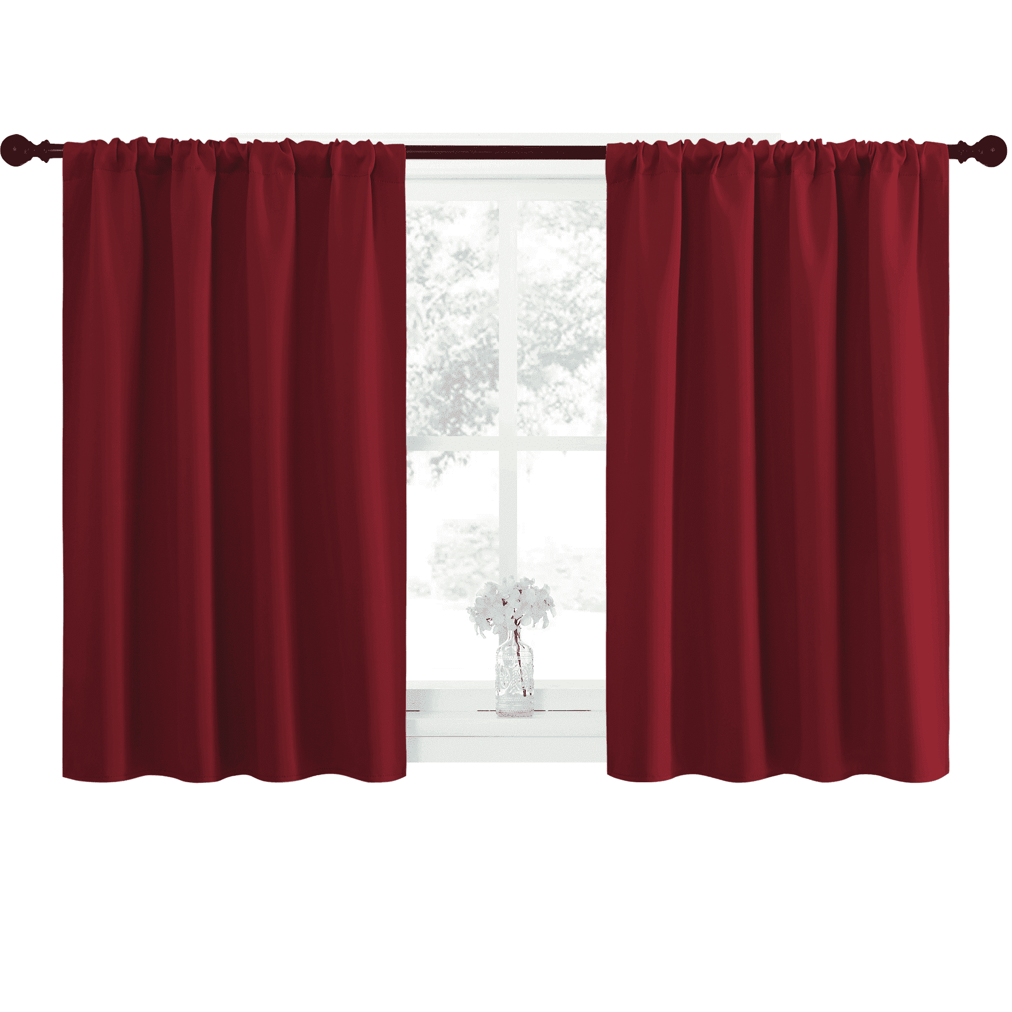 NICETOWN Blackout Curtains Rod Pocket Thermal Insulated Window Drapes ...