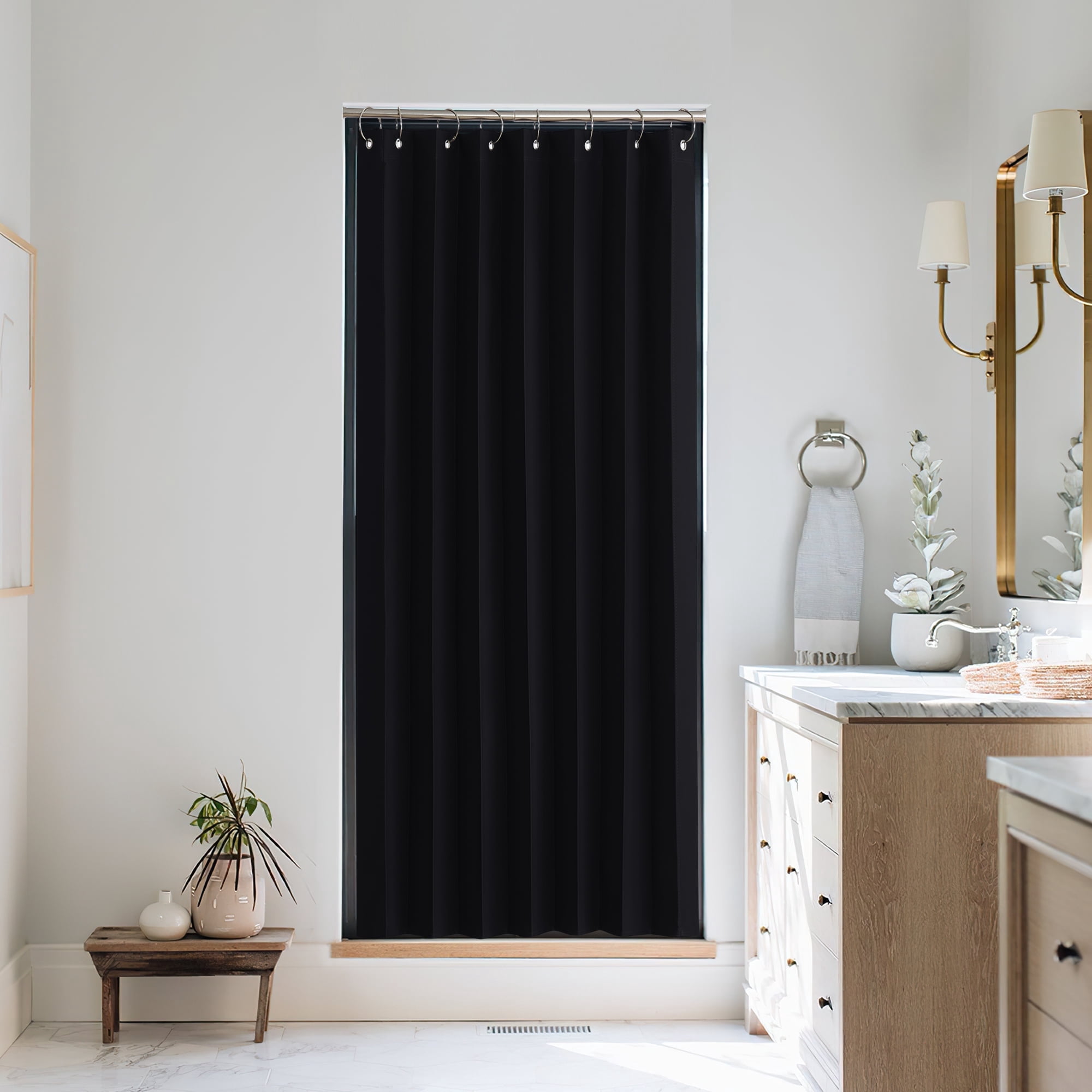 NICETOWN Blackout Doorway Curtain, Thermal Insulated Room Darkening ...
