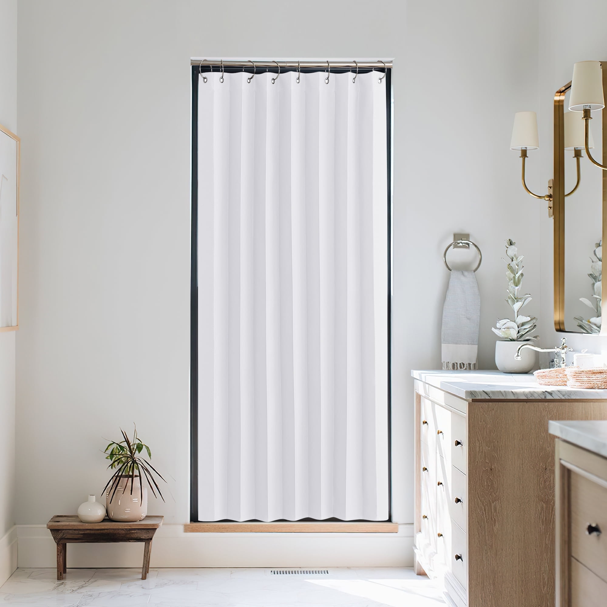 NICETOWN Doorway Curtains Blackout Temporary Closet Door Curtain for ...
