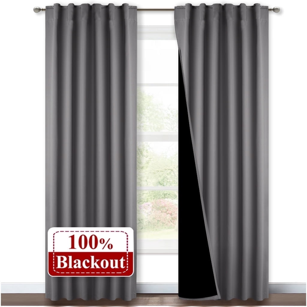 NICETOWN Full Blackout Curtains, Thermal Insulated Energy Efficiency ...