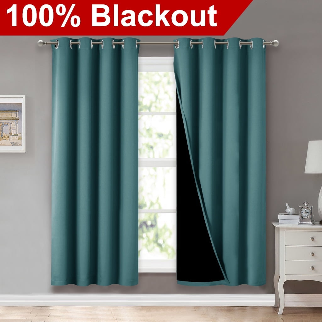 NICETOWN Full Shade Curtain Panels, Pair of Energy Smart & Noise ...