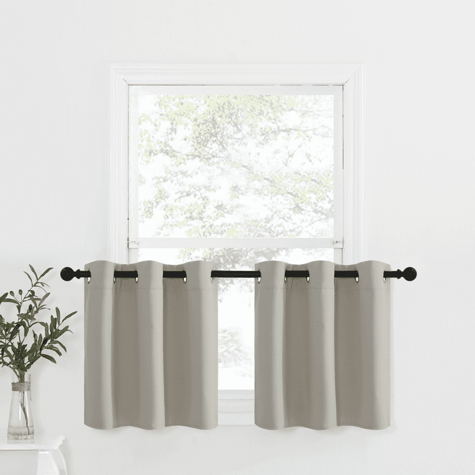 NICETOWN Blackout Kitchen Curtains, 42