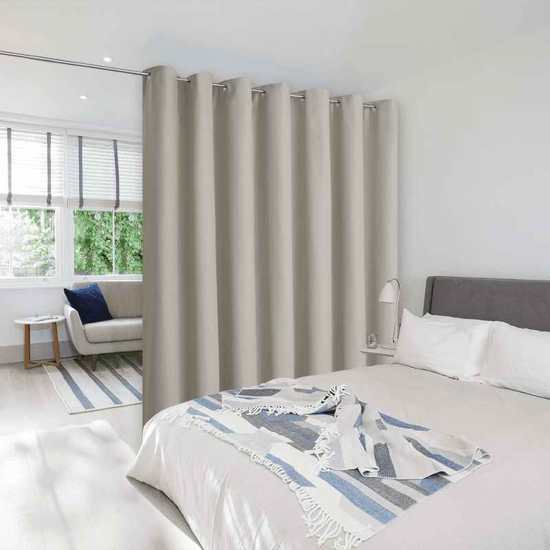 NICETOWN Room Divider Curtain Screen Partitions, Total Privacy Blackout ...