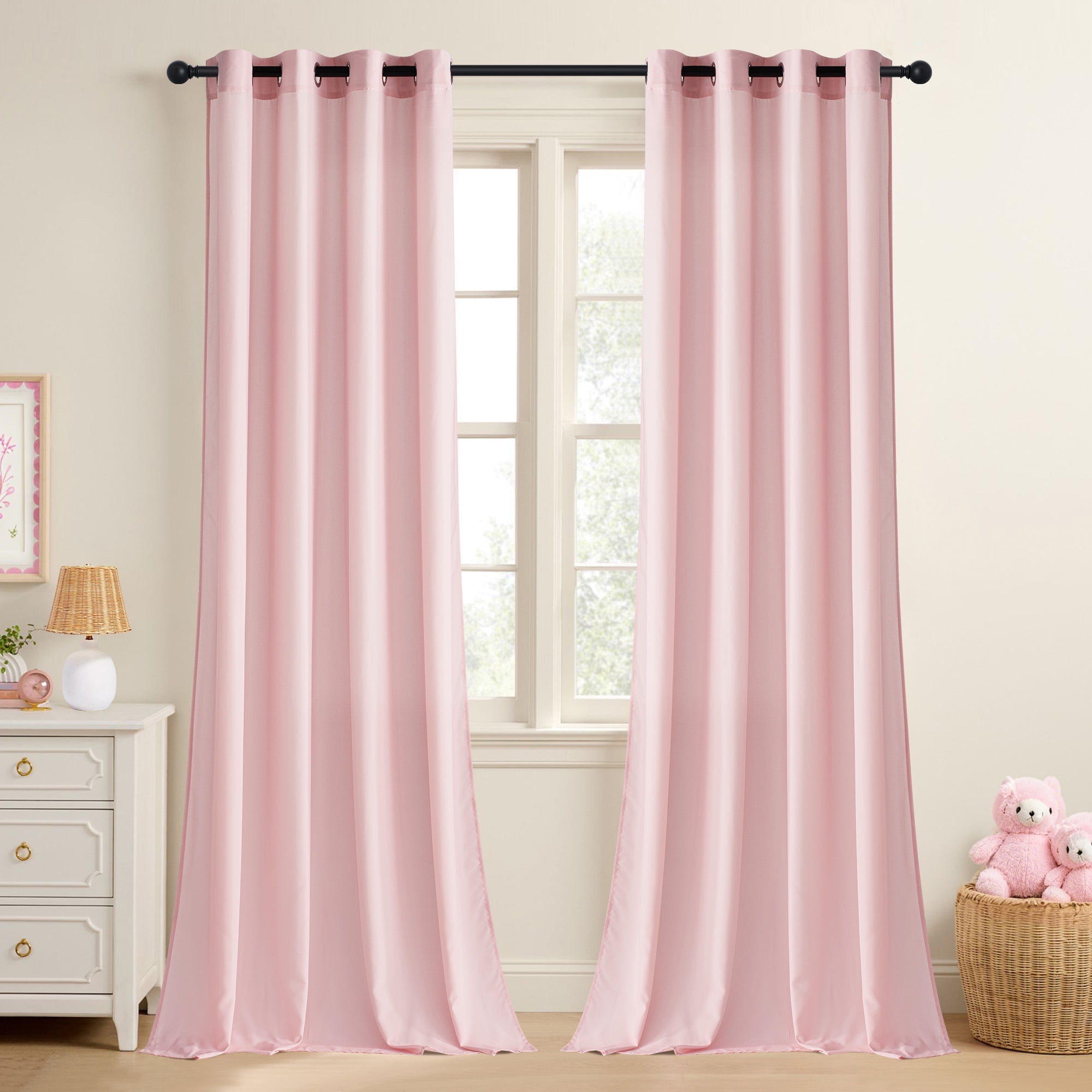 NICETOWN Sheer Curtains for Living Room, Non-See-Through Semi Sheer ...
