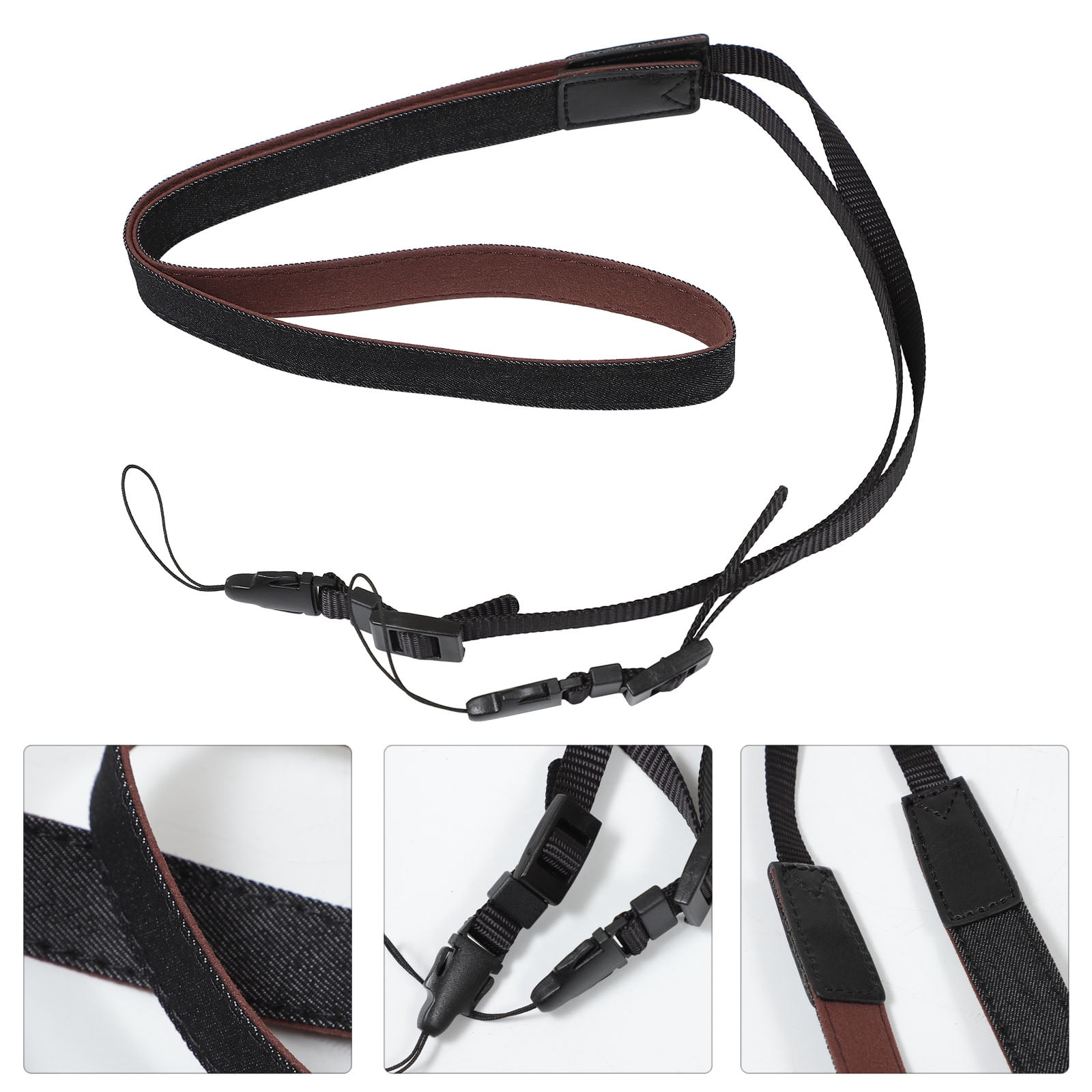 NICEXMAS Black Camera Shoulder Strap Adjustable for DSLR and Mirrorless ...