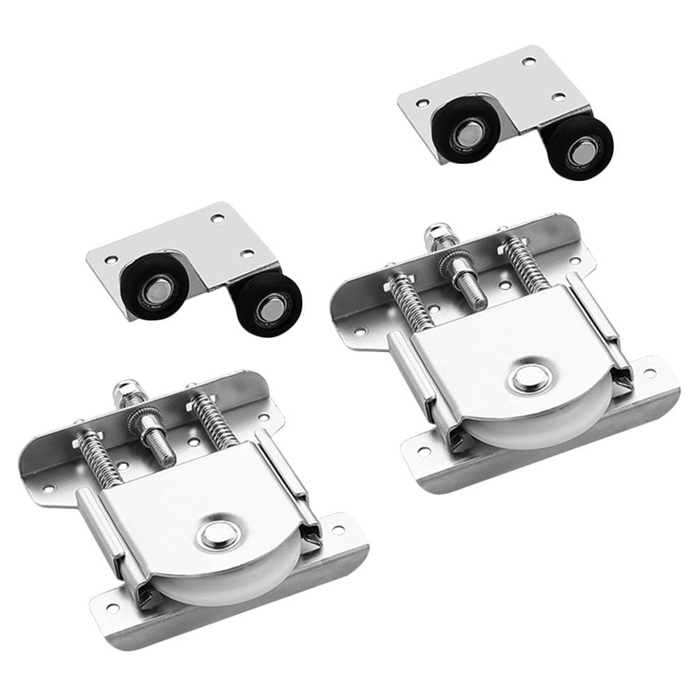 NICEXMAS 1 Set of Sliding Cabinet Door Track Wardrobe Wheel Wardrobe ...