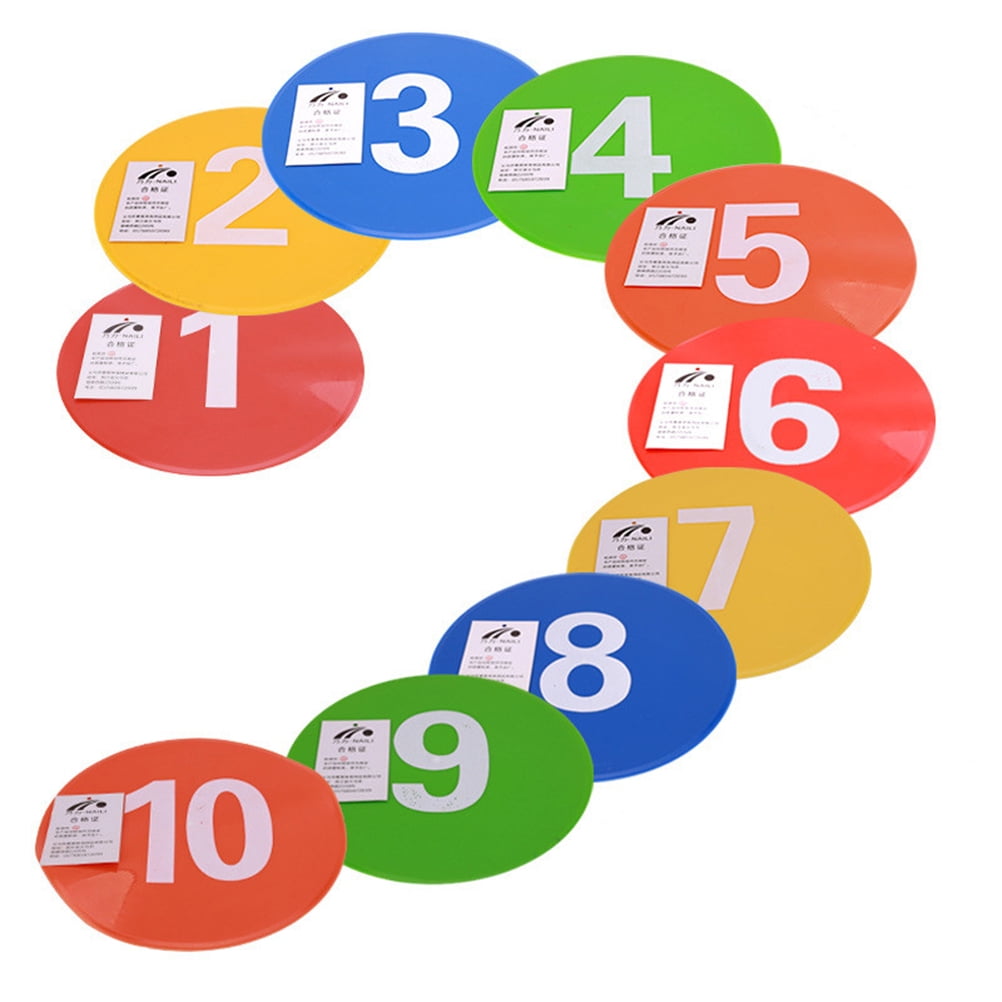 Football Training Markers with Number Pattern for Use PVC Material ...