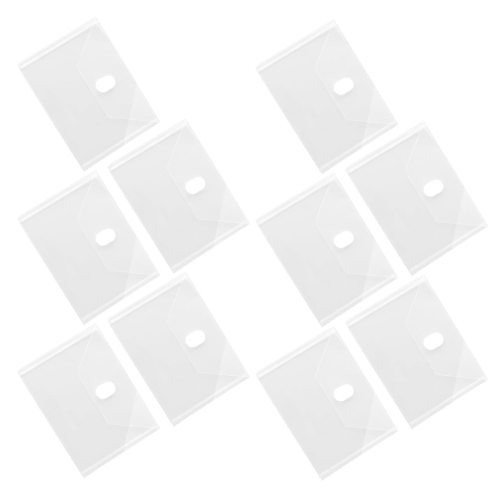 NICEXMAS Small Plastic Envelopes for Organization Reusable PP 10 Pcs ...