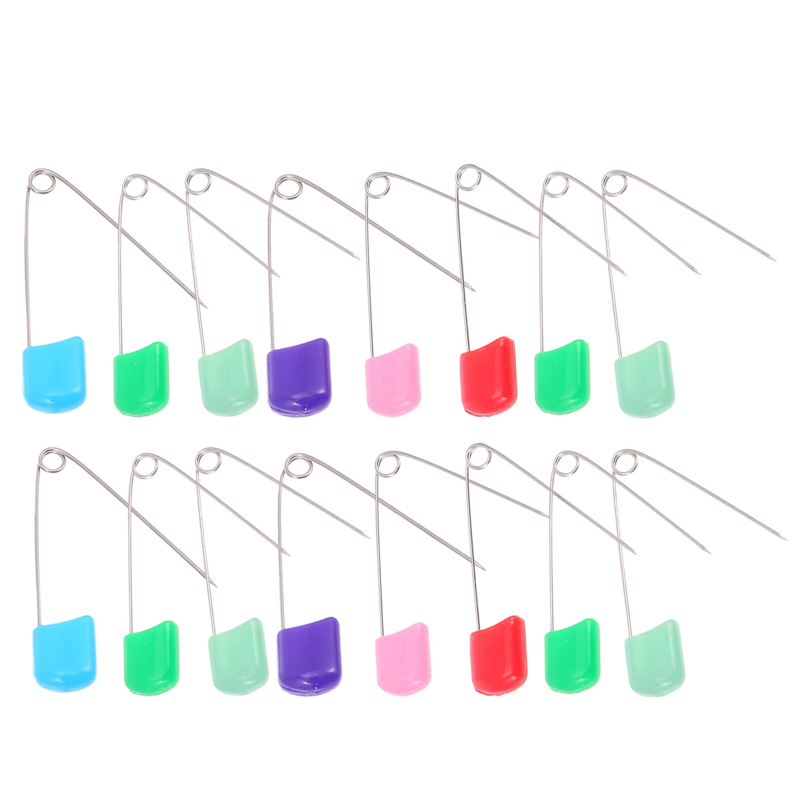 NICEXMAS 100 Pcs Babies Baby Diaper Safety Pins Baby Diapering Tools Baby Child 5.5x2x1cm ...