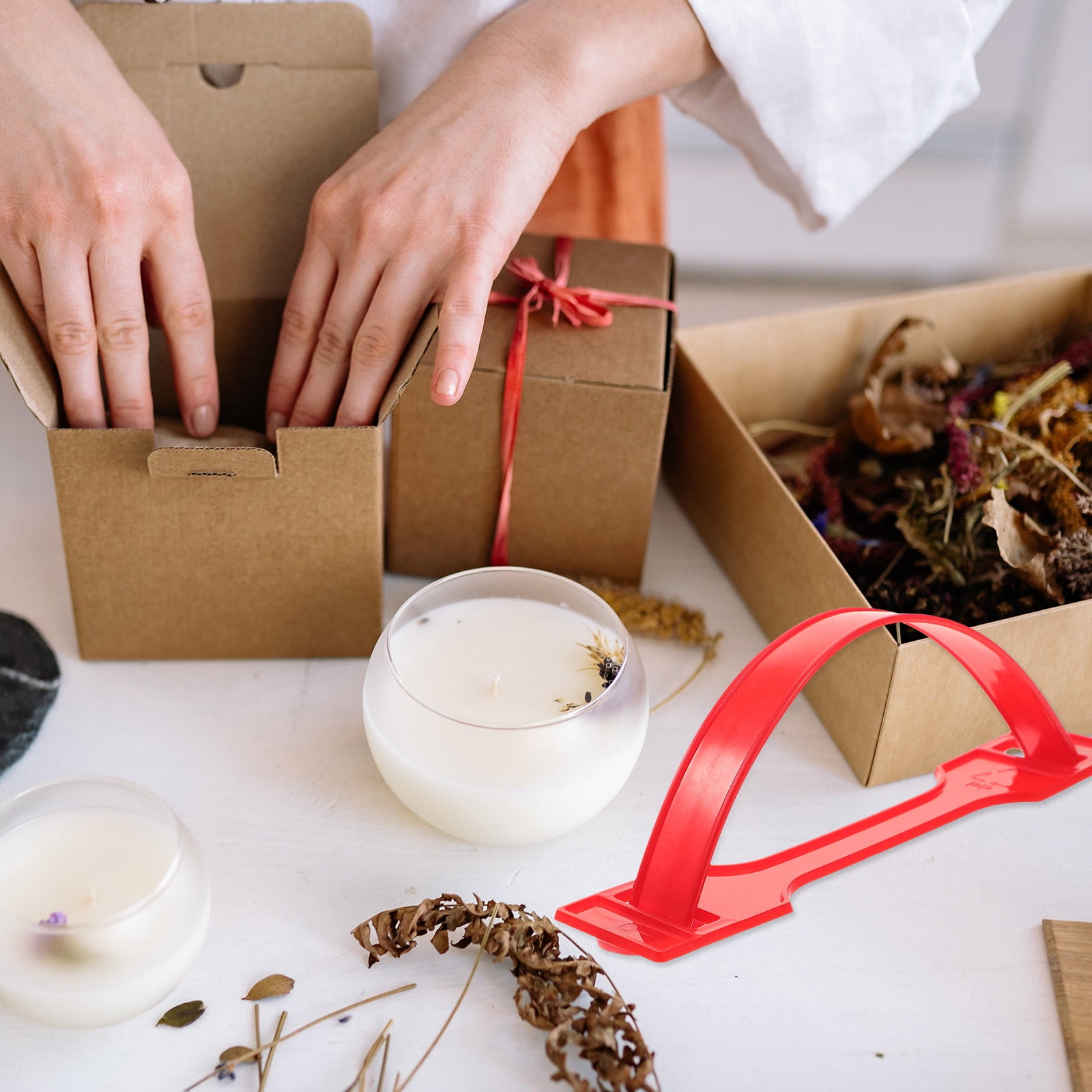 NICEXMAS 100 Sets Cardboard Box Handle for Plastic Handle for Cardboard ...