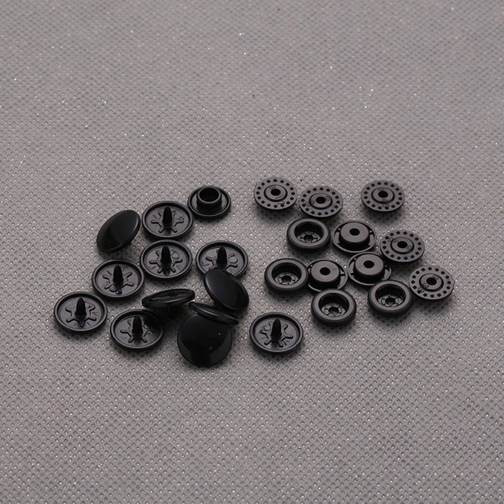 NICEXMAS Fasteners for Clothing Plastic Button Snaps Resin 100 Sets ...