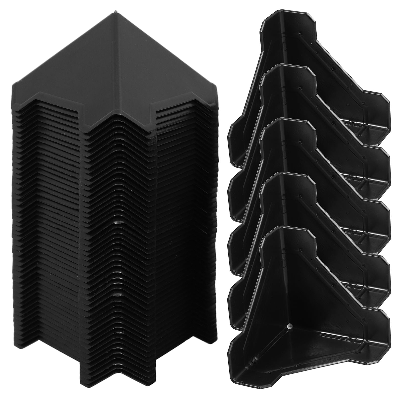 NICEXMAS 100 pcs Carton Packing Corner Guard Plastic Corner Protectors ...