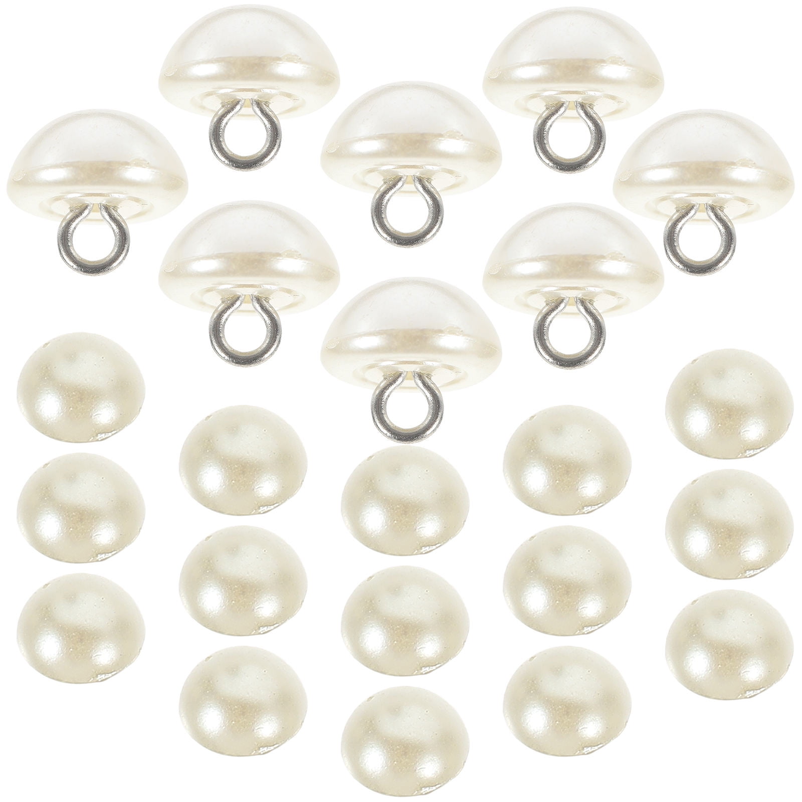 NICEXMAS 100Pcs Mushroom Shaped Buttons for Sewing and Accessory Making ...