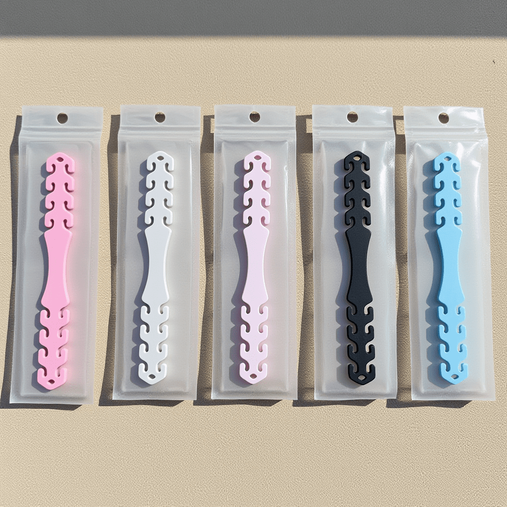 NICEXMAS 10Pcs Mask Holder Strap Adjustable Hooks Pe Assorted Color for ...