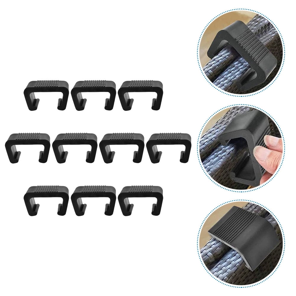NICEXMAS 10Pcs Patio Furniture Connector Clips Black Plastic for ...