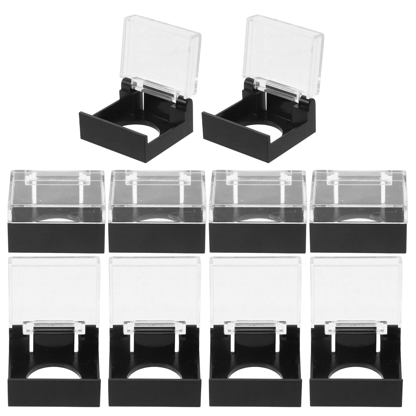 NICEXMAS Push Button Switch Cover Safety Guards Covers Plastic Black ...