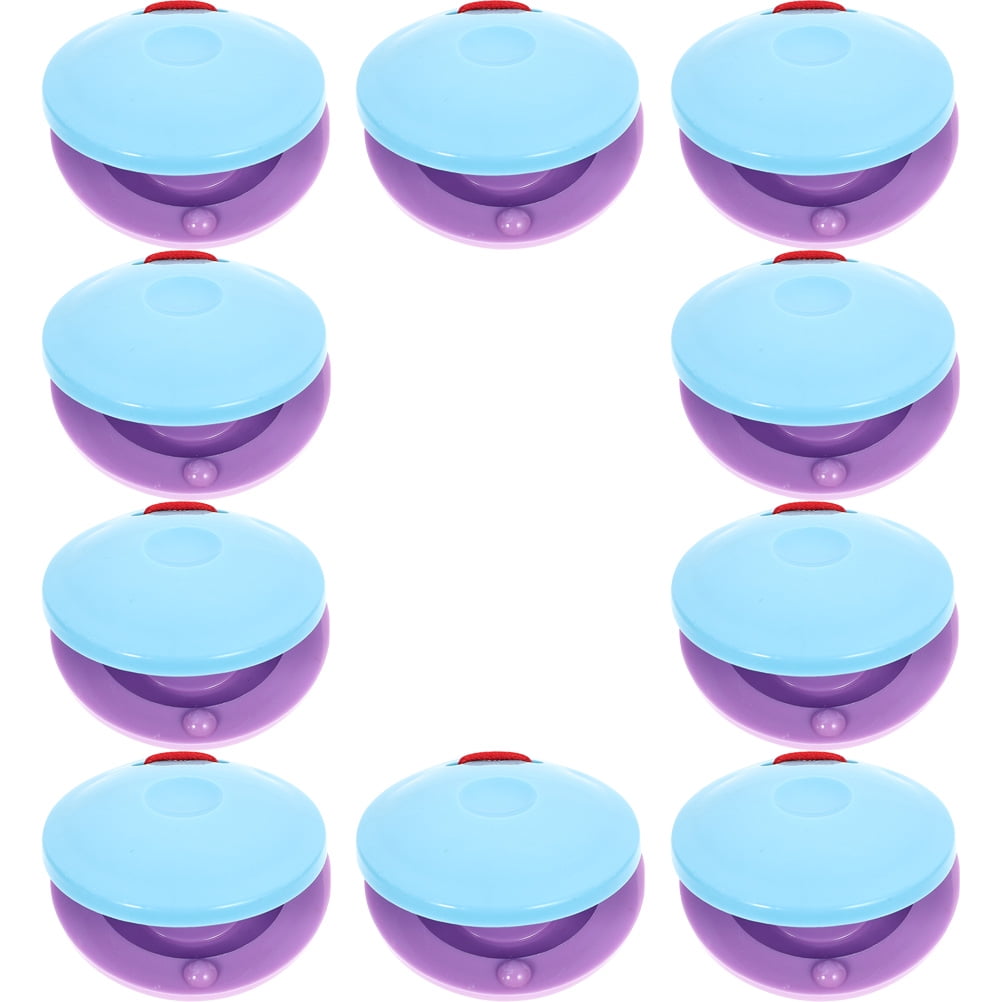 NICEXMAS Hand Percussion Instruments Castanets for Kids 10Pack ...