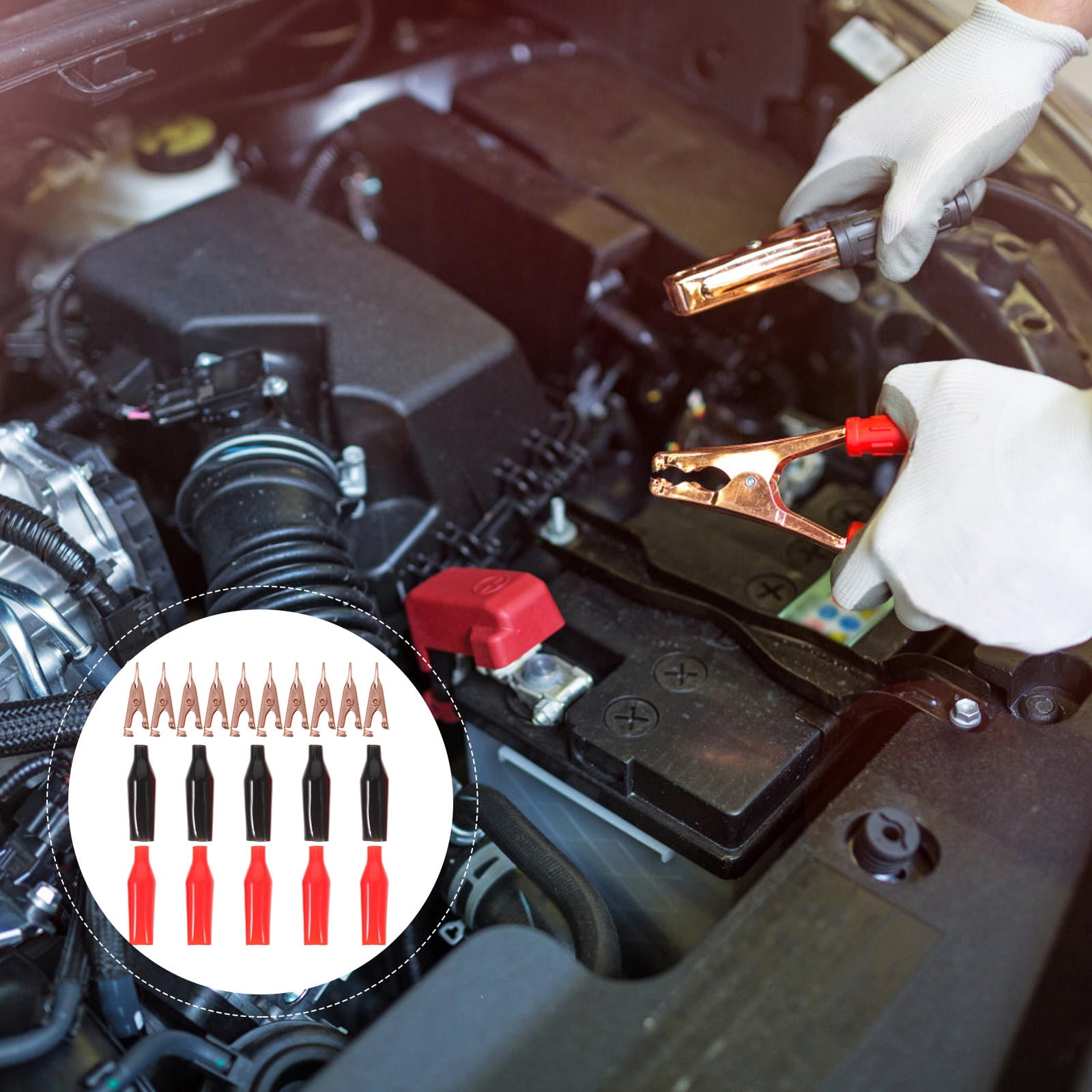 NICEXMAS 10pcs Metal Alligator Clip Clamps for Laboratory School Test ...