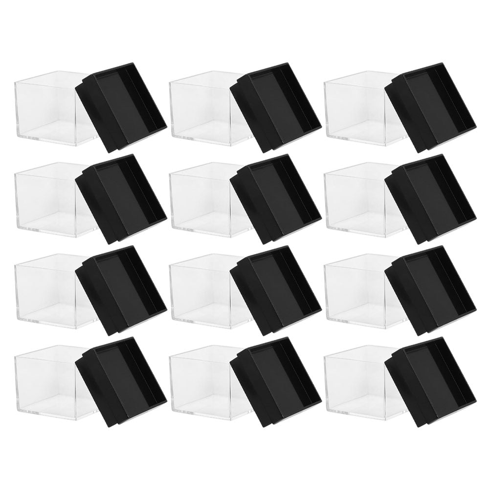 NICEXMAS 12 Pcs Clear Mineral Terrarium Transparent Display Case ...