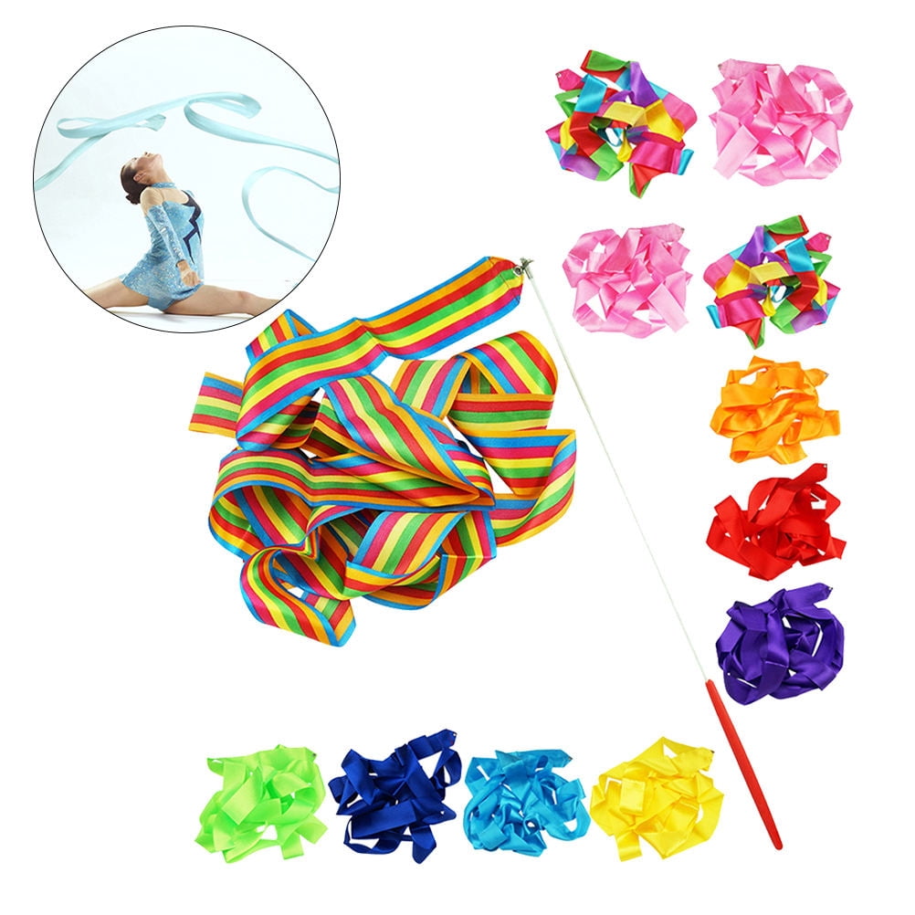 NICEXMAS Gymnastics Ballet Streamer Ribbons Assorted Colors 12 Pieces ...