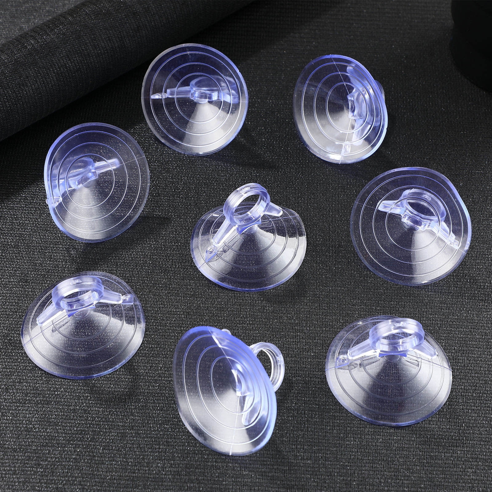 NICEXMAS Plastic Suction Cups Transparent Aquarium Suction 12Pcs 1.8x1 ...