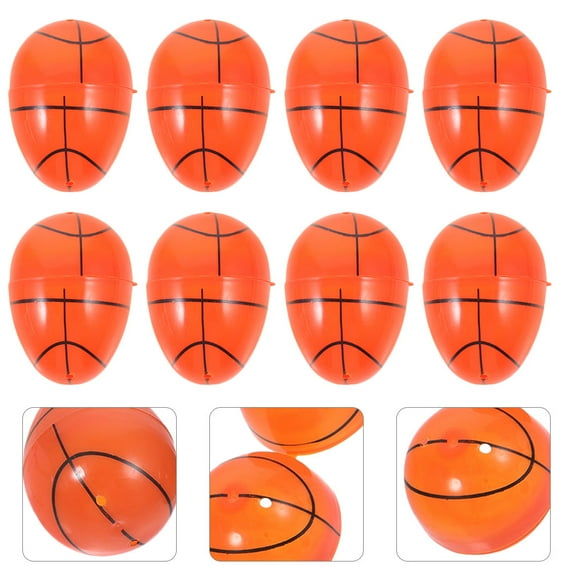 NICEXMAS 12pcs Fillable Egg Ornaments Plastic Sports Balls for Team ...