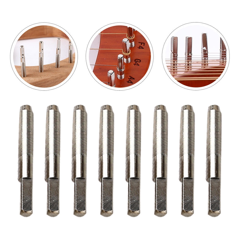 NICEXMAS 16 Pcs Lyre Fastening Nails Harp String Nails Harpsichord Pegs Lyre Pin Harp Tuning ...