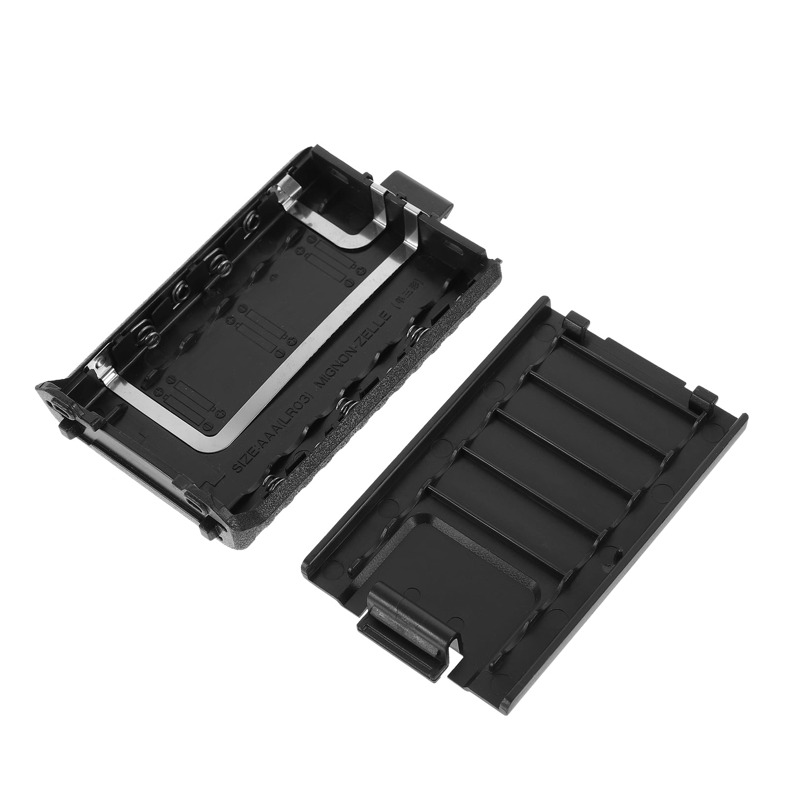 NICEXMAS 1Pack Black Rectangular Battery Box Holder For 6 X 1 5V Aa Batteries Storage Case ...