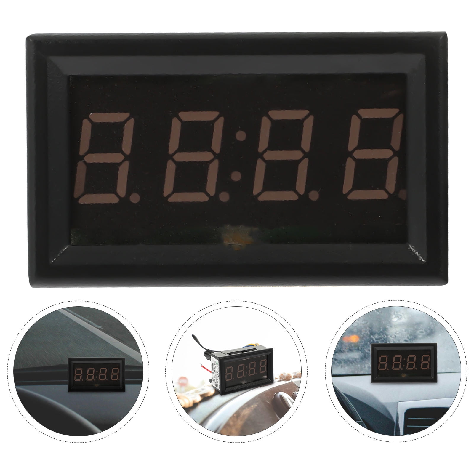 NICEXMAS 1Pack Car Digital Clock With Green Led Display For Vehicle ...